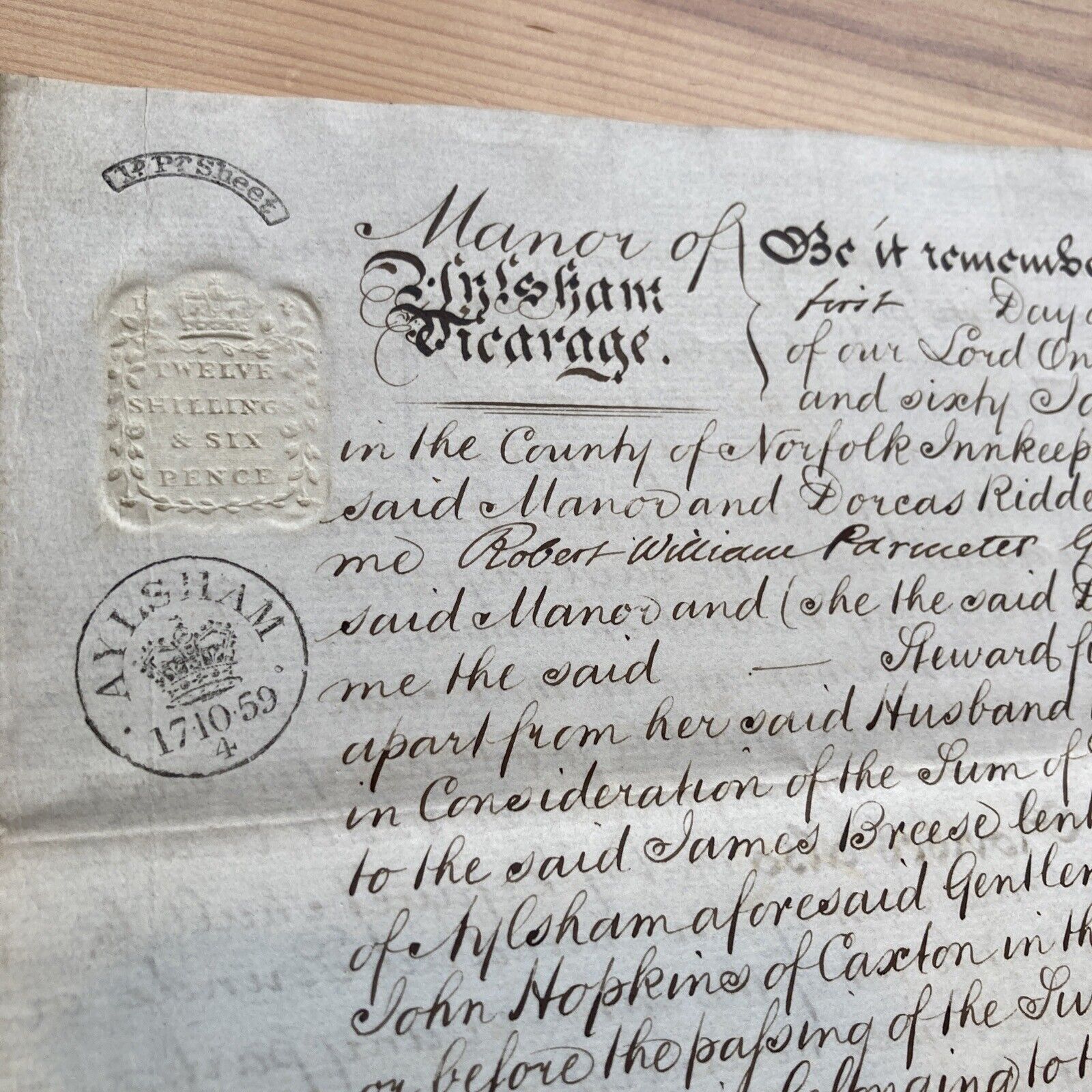 LORDSHIP of AYLESHAM