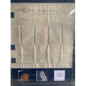 Royal UK Baron/Baroness Titles with Original Deeds -150+ years old - page 3